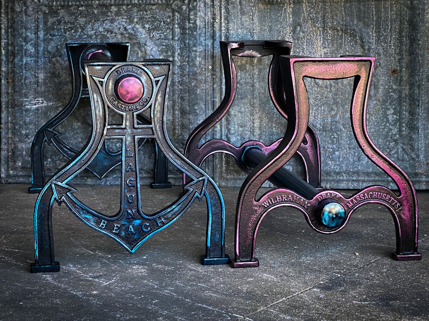 Metallic Meteorite Combo Sets Coffee Table and Bench Legs – Drake ...