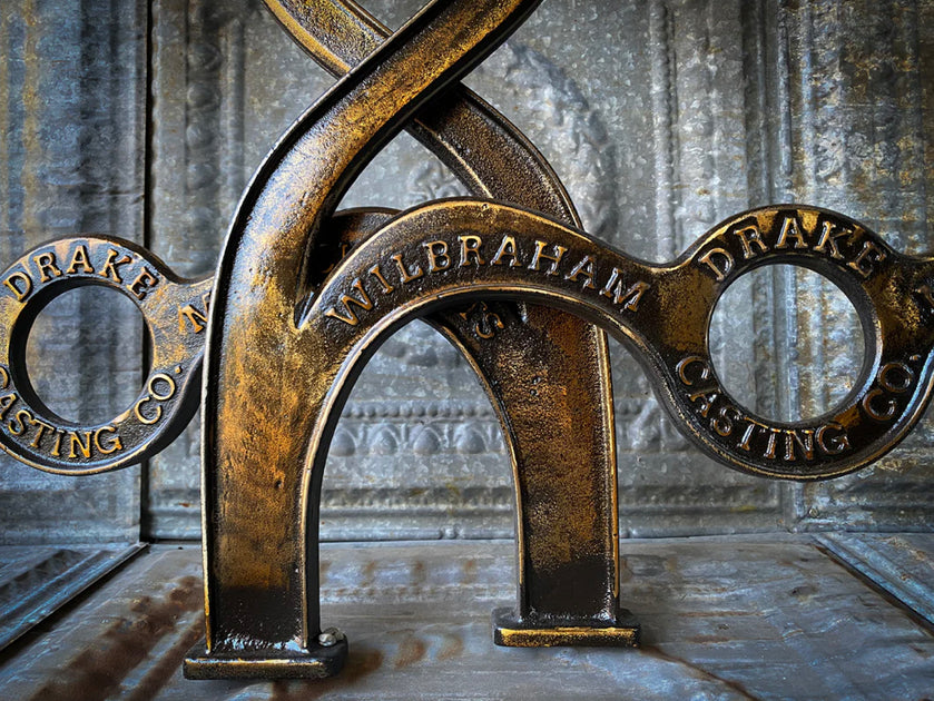 Classic Drake Cast Iron Dining Table Legs Burnt Brass Finish – Drake ...