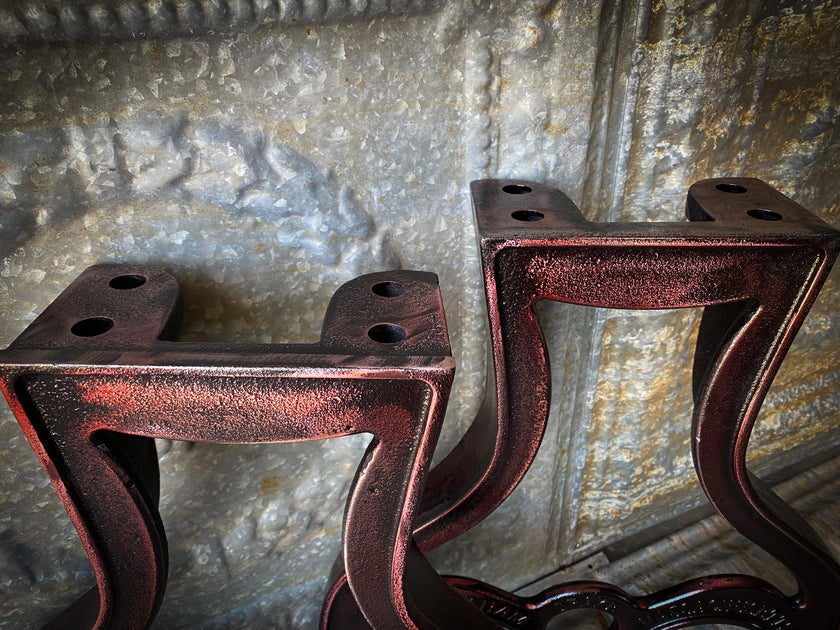 Classic Drake Bench Legs Gothic Red – Drake Casting Company