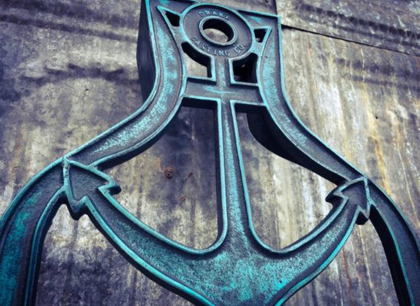 Anchor Bench/ Coffee Table Legs Rustic Indigo – Drake Casting Company